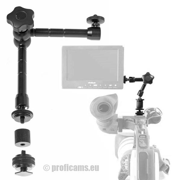 Kĺbový 3D držiak pre LCD monitor 18cm. | DSLR rig / CAGE | FOTO-VIDEO-SHOP